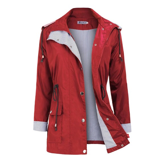 Twinklady Jackets And Coats Twink Lady Womens Rain Jacket Windbreaker 2482